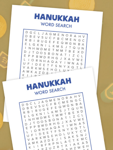 Hanukkah Maze - Free Printable Game - Pjs and Paint
