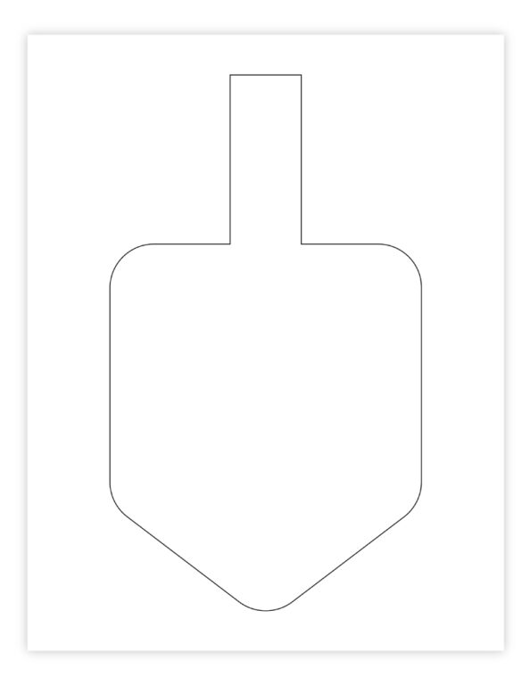 Free Printable Dreidel Template Two Sizes Pjs And Paint