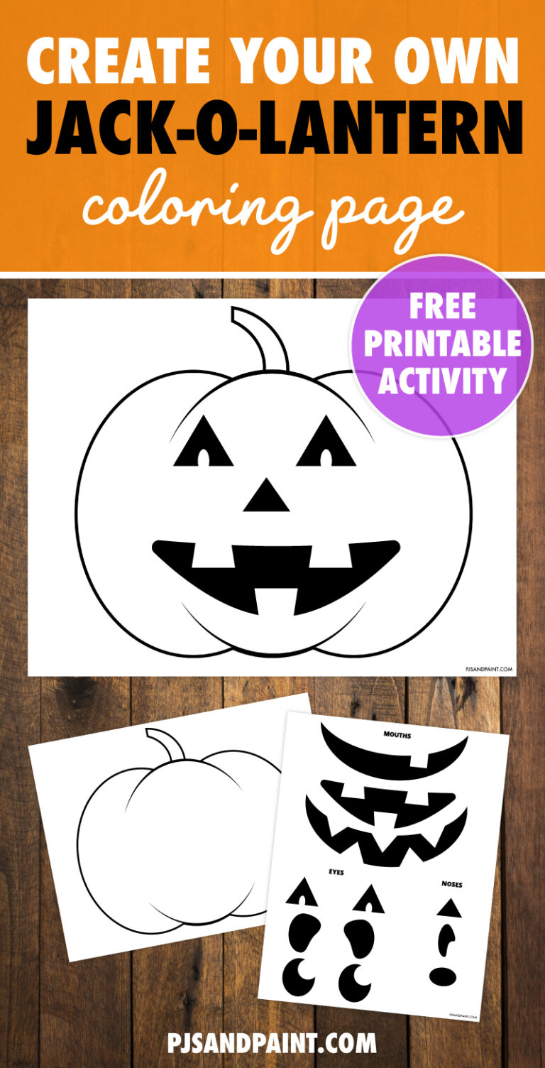 Create Your Own Jack-O-Lantern Coloring Page - Free Halloween Printable