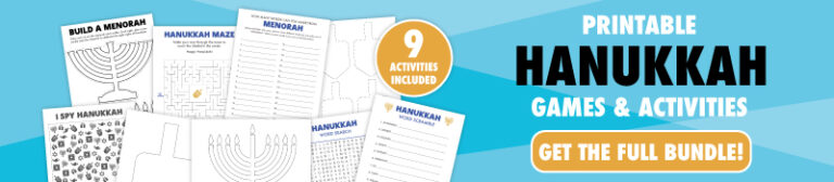 Hanukkah I Spy - Free Printable Game - Pjs and Paint