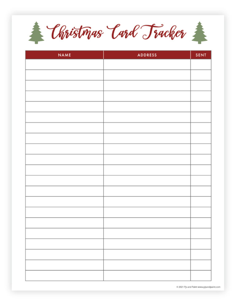 Free Printable Christmas Planner - Pjs and Paint