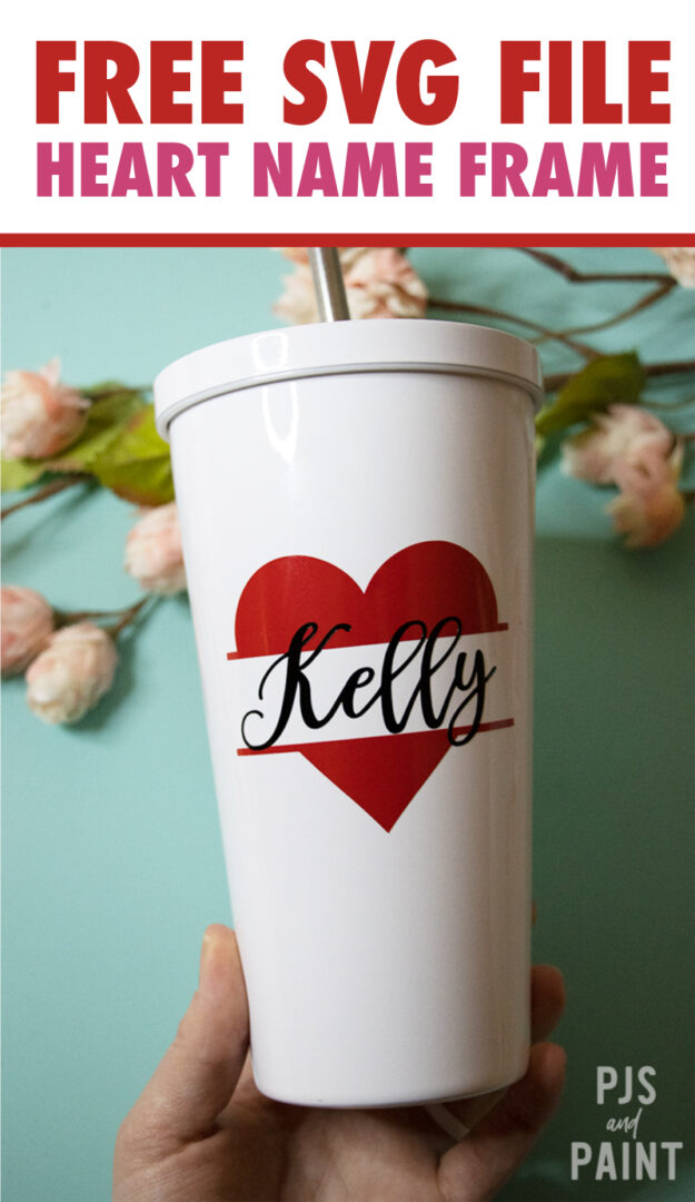 Free Heart Name Frame SVG - Free Valentine's Day SVG