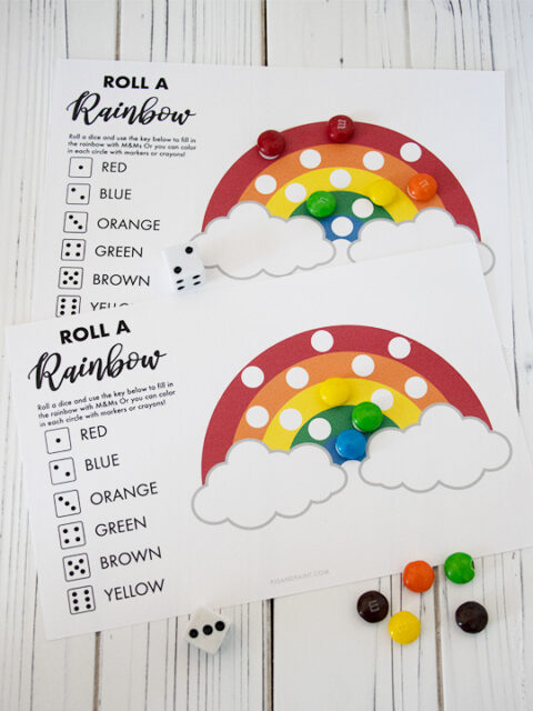 Free Printable Roll an Easter Egg Game - Pjs and Paint