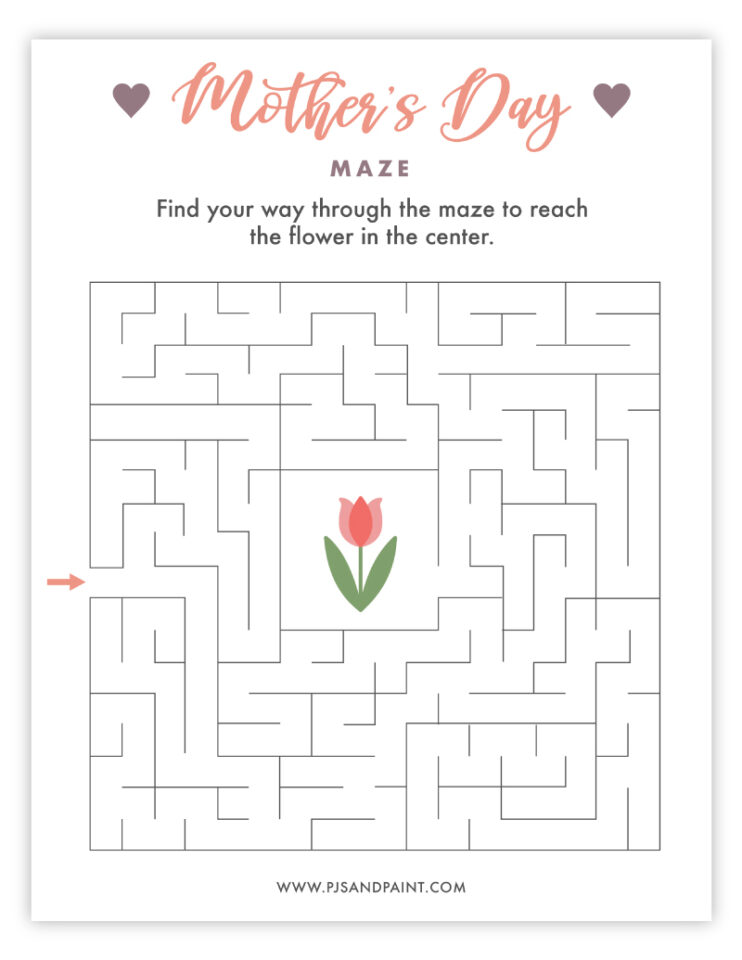 12 Free Printable Mother's Day Games and Activities - Pjs and Paint