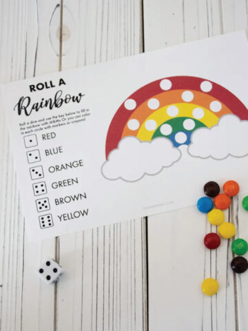 roll a rainbow game Archives - Pjs and Paint