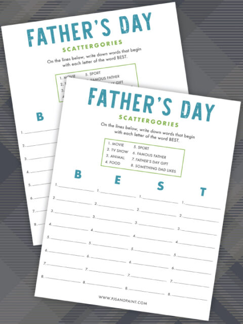 Free Printable Father's Day Maze - Pjs and Paint
