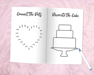 Free Printable Wedding Activity and Coloring Book for Kids - Pjs and Paint