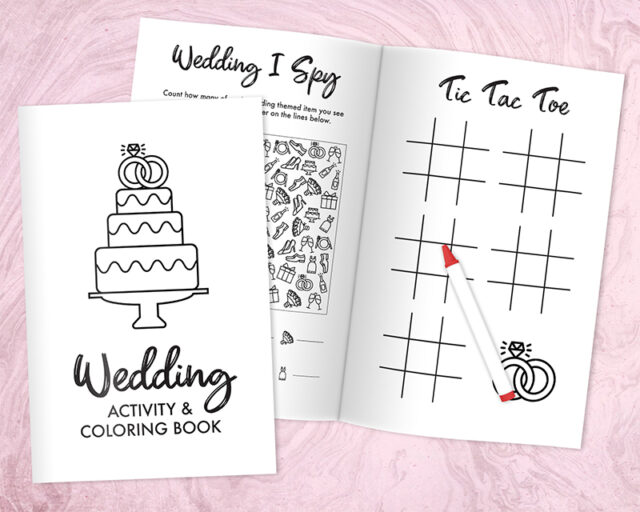 Free Printable Wedding Activity and Coloring Book for Kids - Pjs and Paint