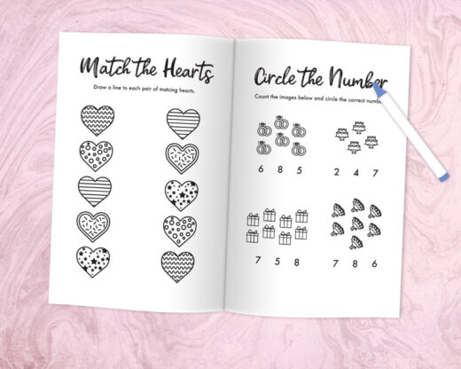 Free Printable Wedding Activity and Coloring Book for Kids - Pjs and Paint