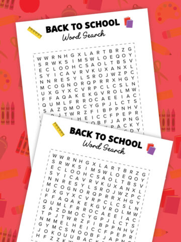 free printable back to school word search Archives - Pjs and Paint