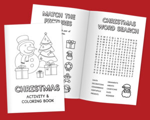 Free Printable Christmas Activity and Coloring Book - Pjs and Paint