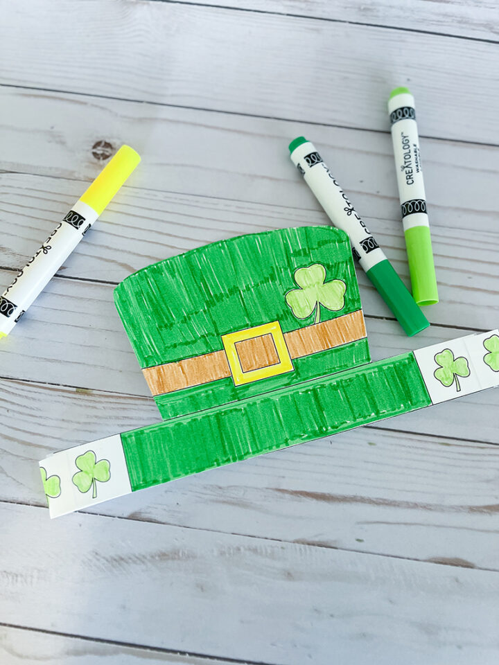 Free Printable St. Patrick's Day Hat - Pjs and Paint