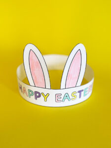 Free Printable Easter Bunny Hat - Pjs and Paint