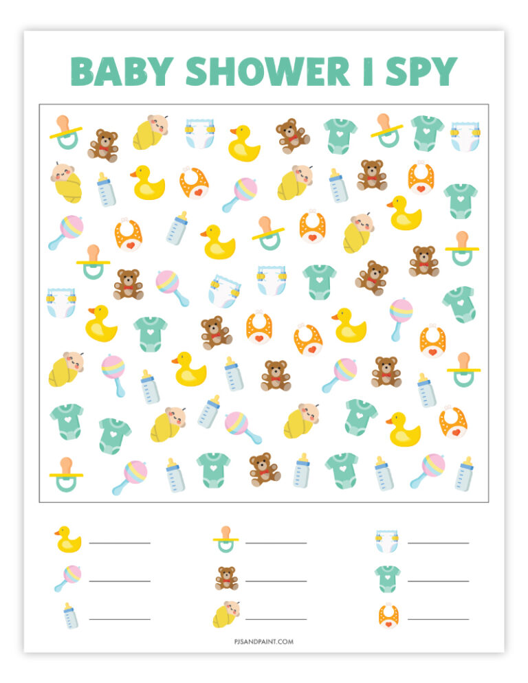 28 Free Printable I Spy Games - Pjs and Paint