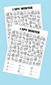 Free Printable Winter I Spy Game | Activity for Kids - Pjs and Paint