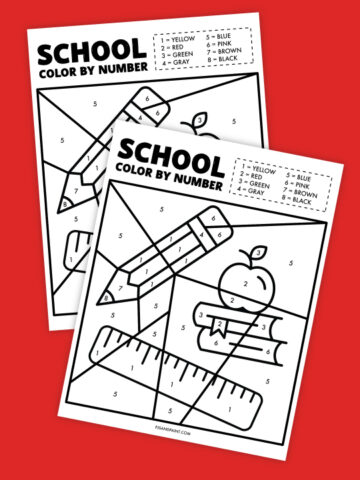 school color by number Archives - Pjs and Paint