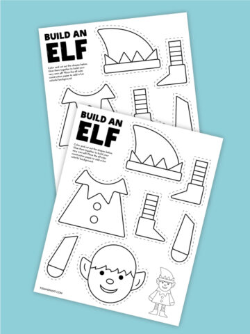 elf coloring page Archives - Pjs and Paint