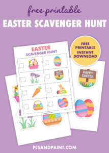 Free Printable Easter Scavenger Hunt - Pjs and Paint