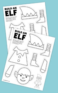 Free Printable Build an Elf Craft - Pjs and Paint