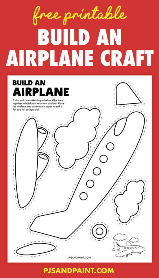 Free Printable Build an Airplane Craft - Pjs and Paint
