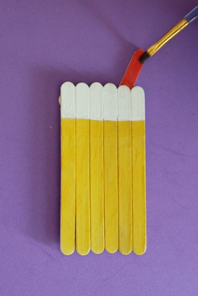 Popsicle Stick Lemonade Craft - Pjs and Paint