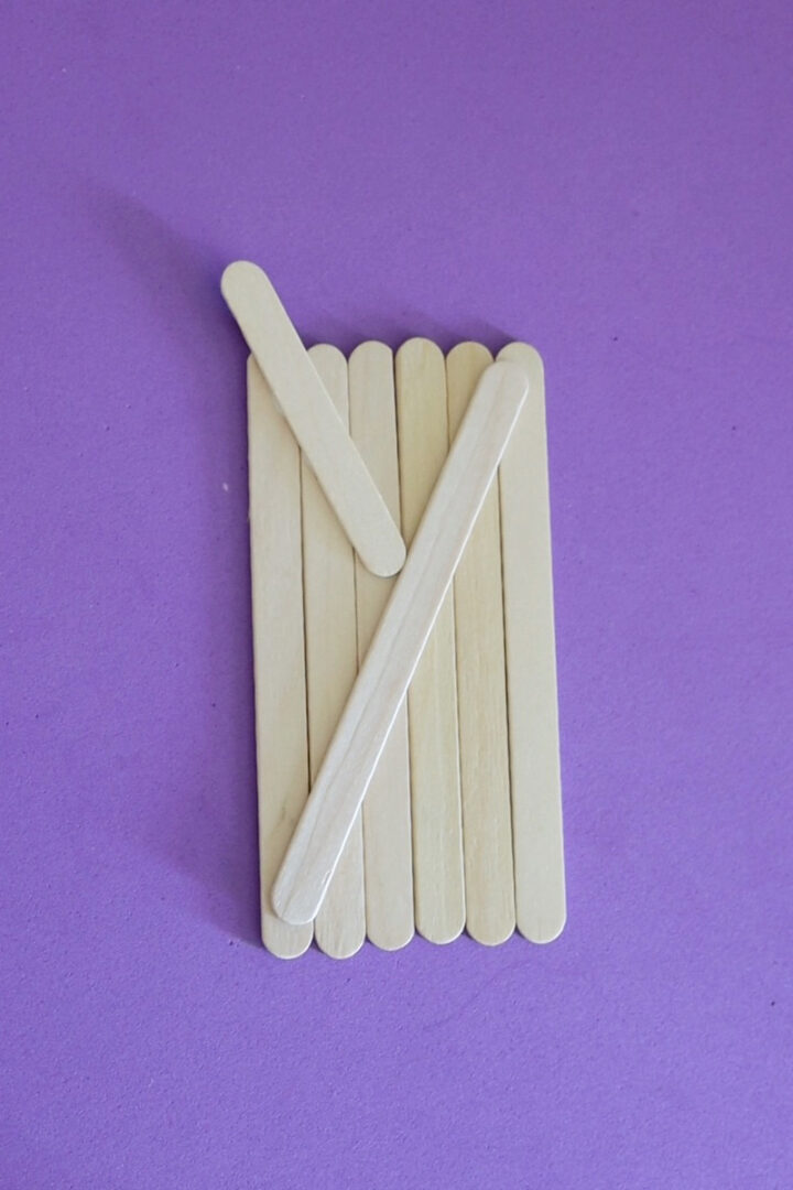 Popsicle Stick Lemonade Craft - Pjs and Paint