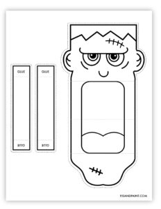 Free Printable Paper Halloween Hand Puppets - Pjs and Paint