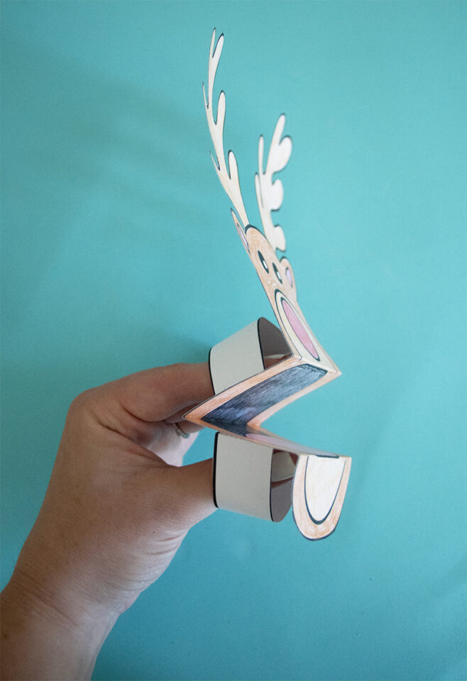 Free Printable Paper Christmas Hand Puppets - Pjs and Paint