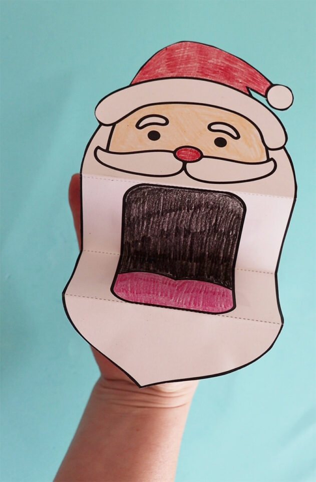 Free Printable Paper Christmas Hand Puppets - Pjs and Paint