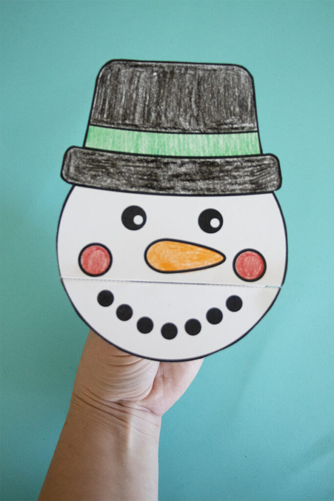 Free Printable Paper Christmas Hand Puppets - Pjs and Paint
