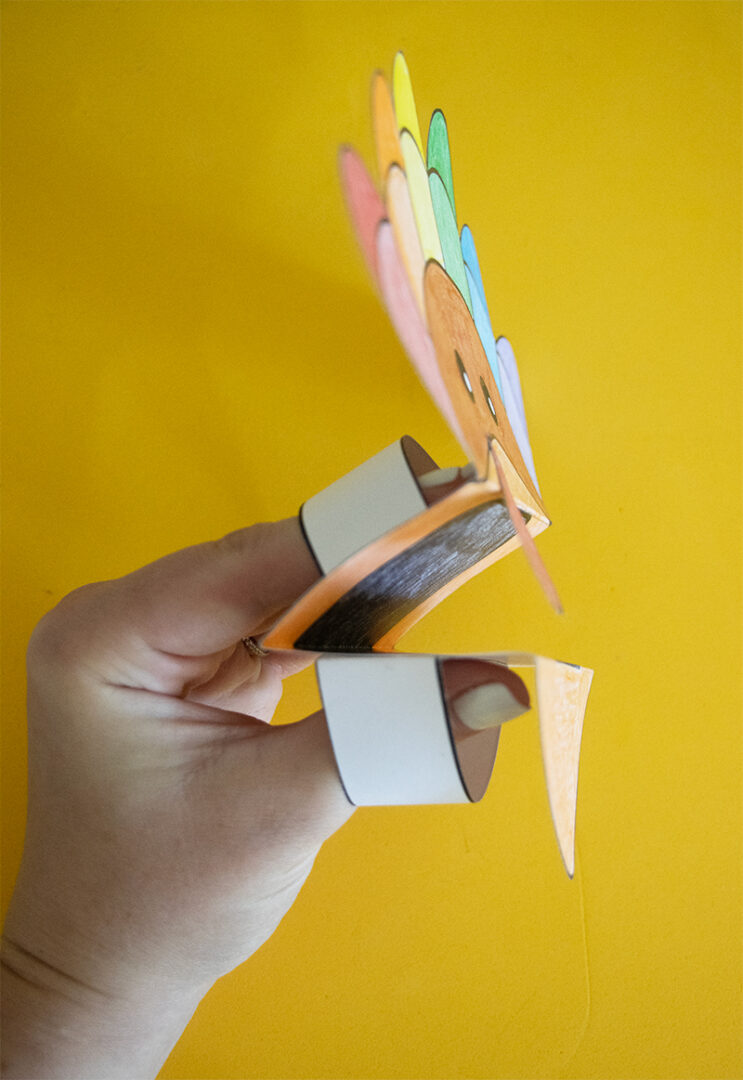 Free Printable Turkey Hand Puppet - Pjs and Paint