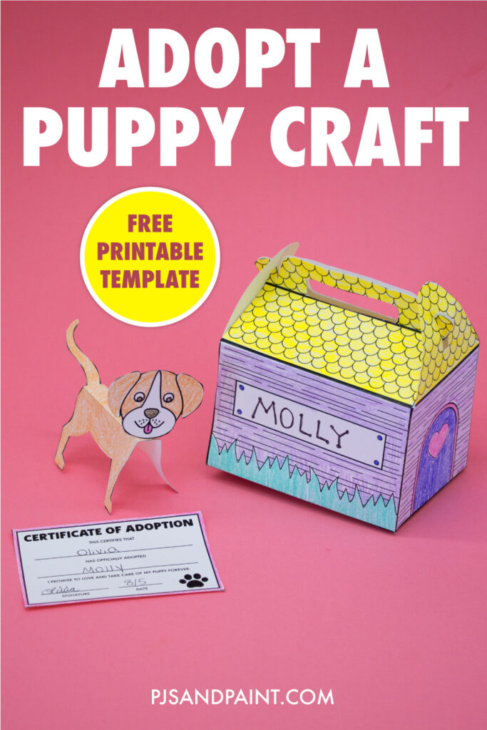 Free Printable Adopt a Puppy Activity Kit - Pjs and Paint
