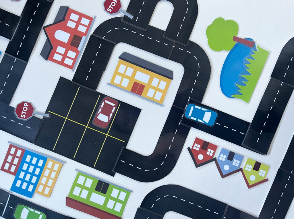 Free Printable Road Template - Pjs and Paint