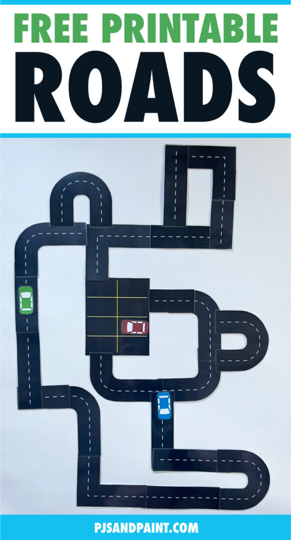 Free Printable Road Template - Pjs and Paint