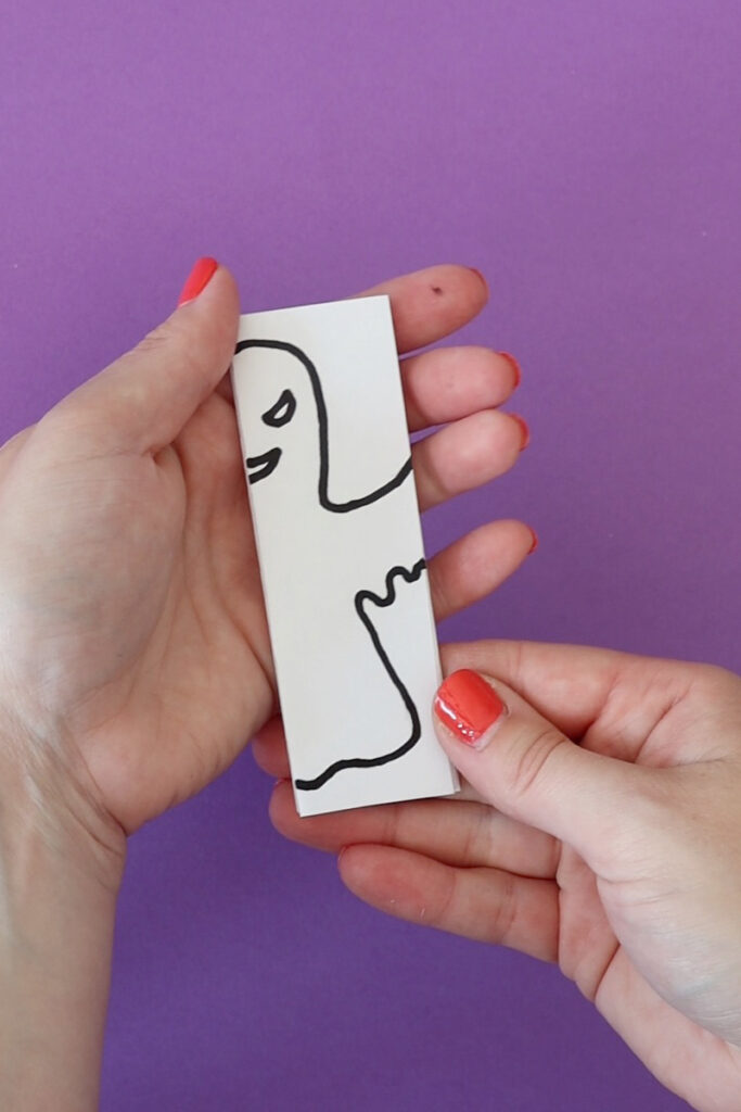 How to Make a Ghost Paper Chain | Easy Halloween Crafts - Pjs and Paint