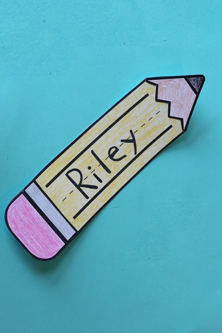 Free Printable Build a Pencil Craft - Pjs and Paint