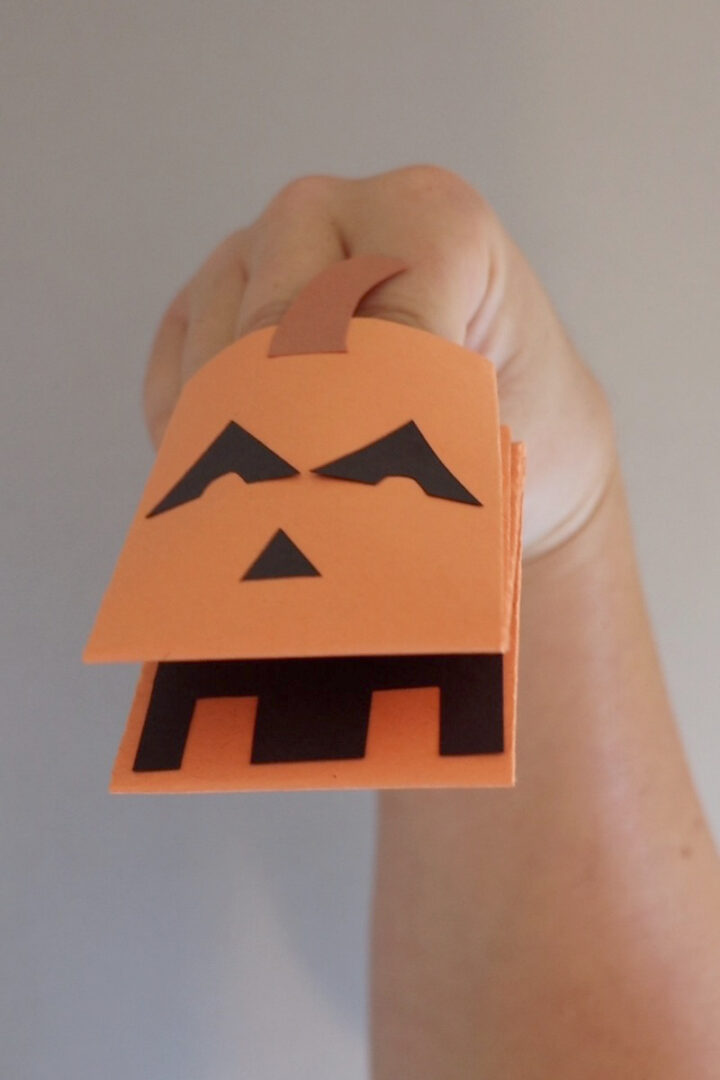 How to Make a Paper Pumpkin Puppet