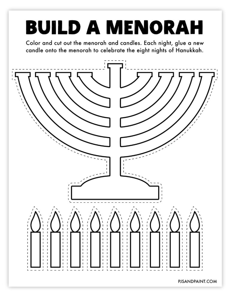 8 Free Printable Hanukkah Games and Activities - Pjs and Paint
