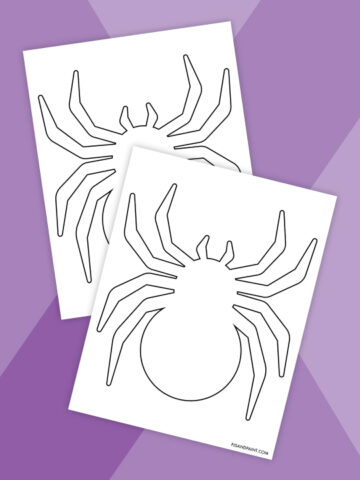 spider template Archives - Pjs and Paint