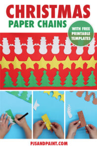 4 Free Printable Christmas Paper Chain Templates - Pjs and Paint