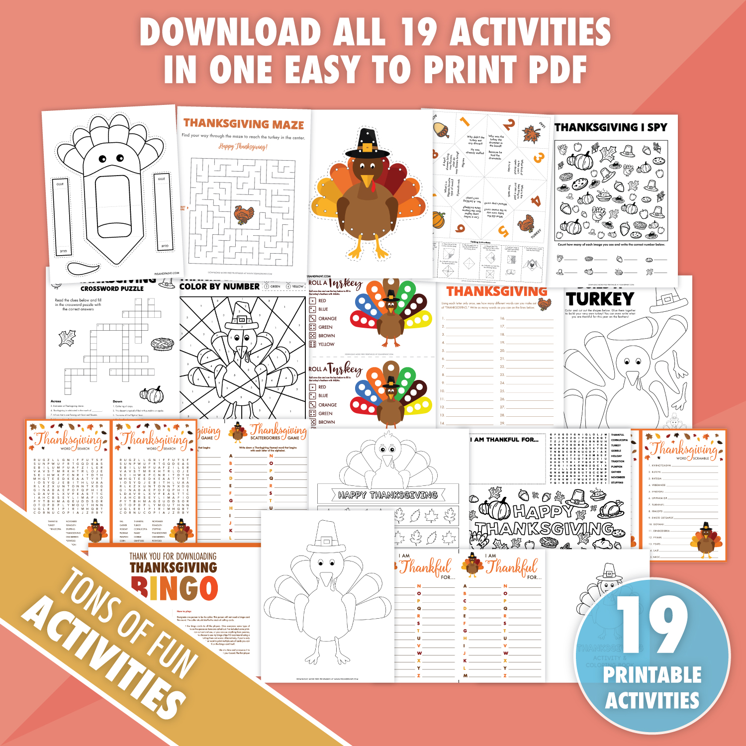 Thanksgiving Word Search | Free Printable Thanksgiving Activities