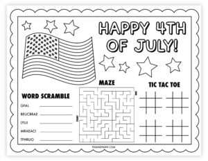 12 Free Printable 4th of July Games and Activities - Pjs and Paint