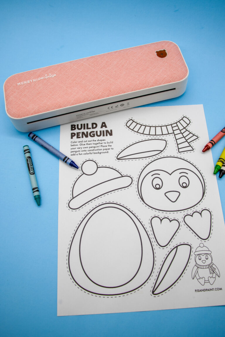 Free Printable Build a Penguin Craft - Pjs and Paint