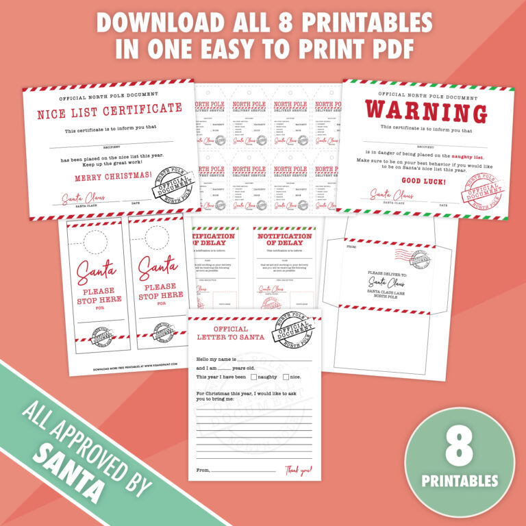 Free Printable Santa's Naughty List Certificate - Pjs and Paint