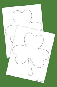 Free Printable Shamrock Template - Pjs and Paint