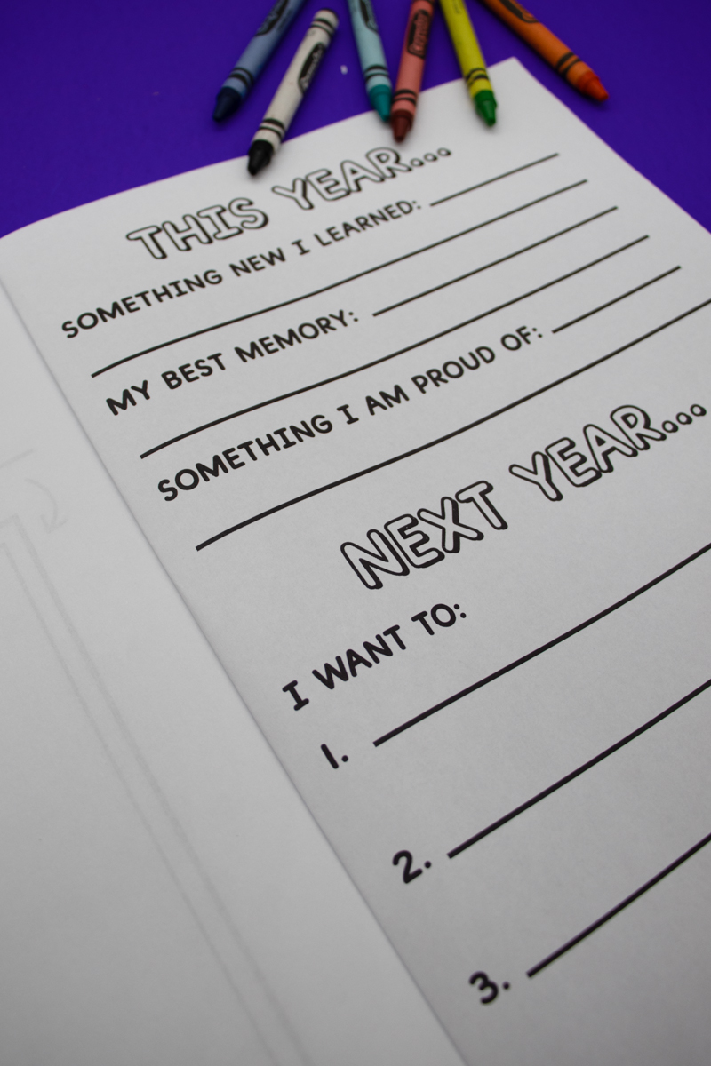 2025 Year in Review for Kids - Free Printable Book - Pjs and Paint