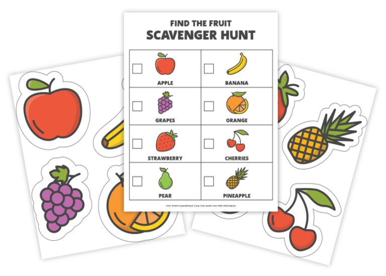 16 Free Printable Scavenger Hunts for Kids - Pjs and Paint