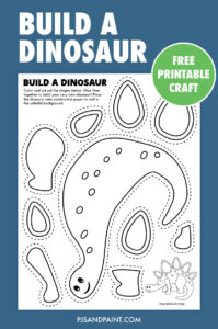 Free Printable Build a Dinosaur Craft - Pjs and Paint