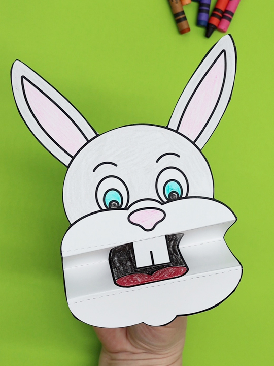 Free Printable Bunny Puppet - Pjs and Paint