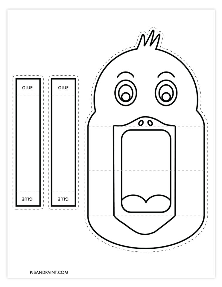 25 Free Printable Paper Hand Puppets - Pjs and Paint